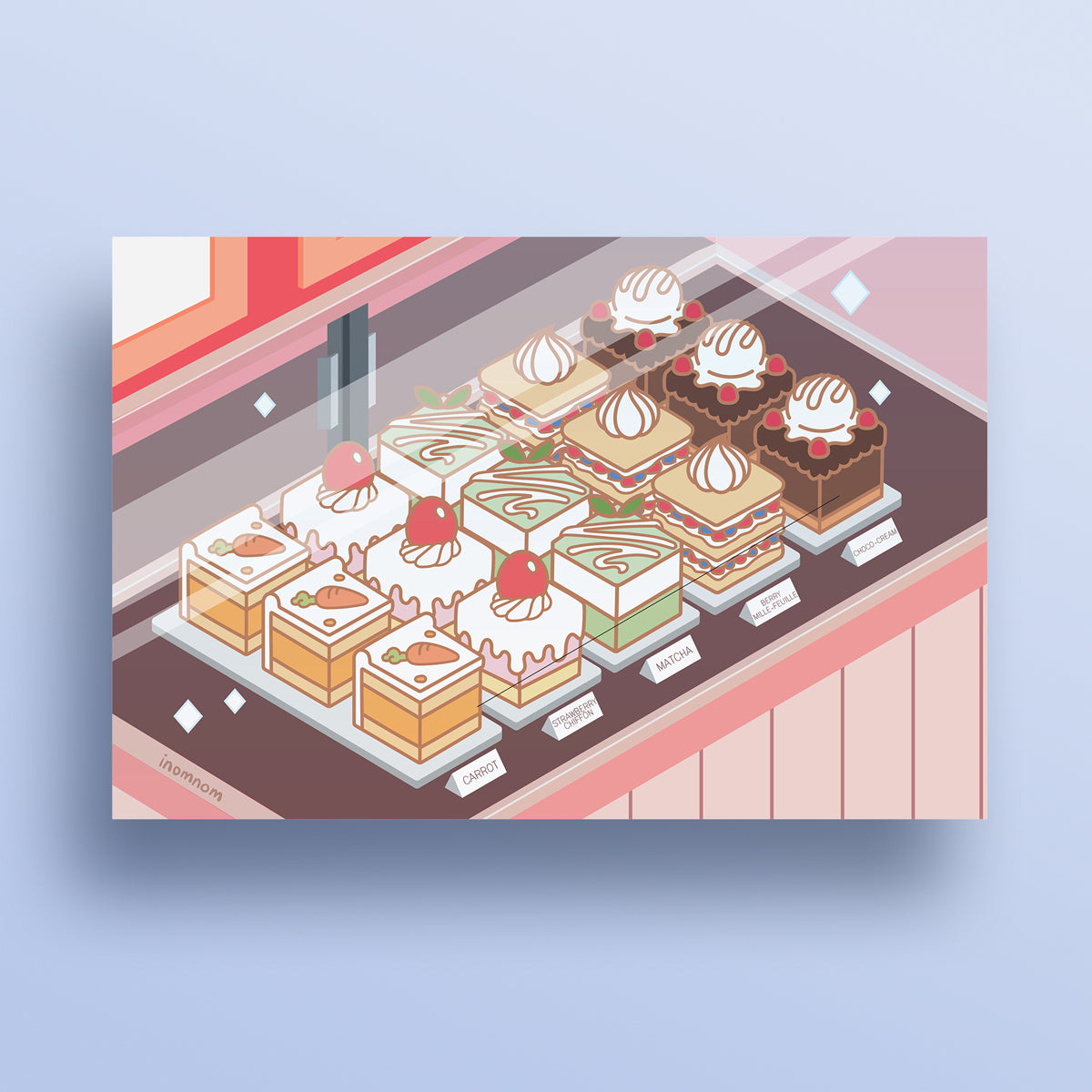 inomnom - Cake Set Big Print (12"x18")