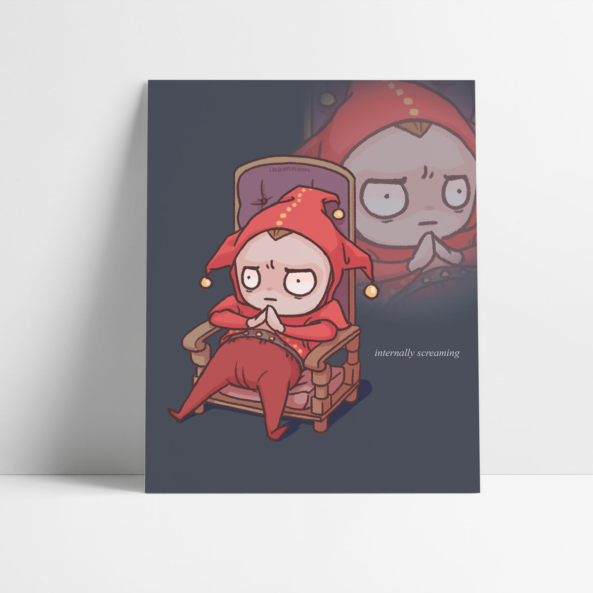 inomnom - The Jester (Internally Screaming) Art Print