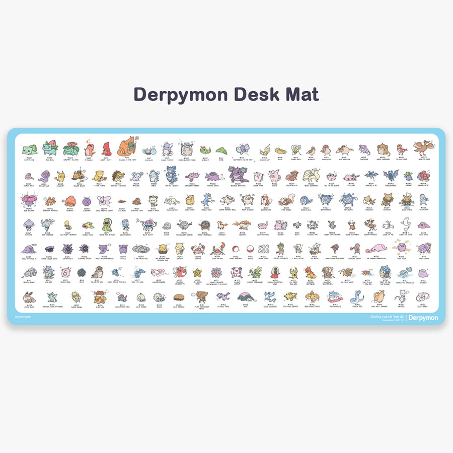 inomnom - Derpymon Desk Mat