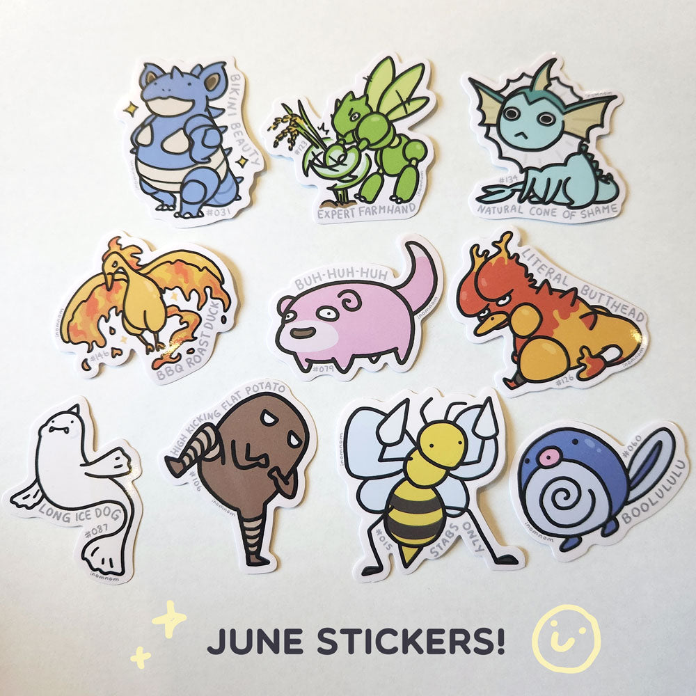 inomnom - June 2023 Derpymon Sticker Rewards