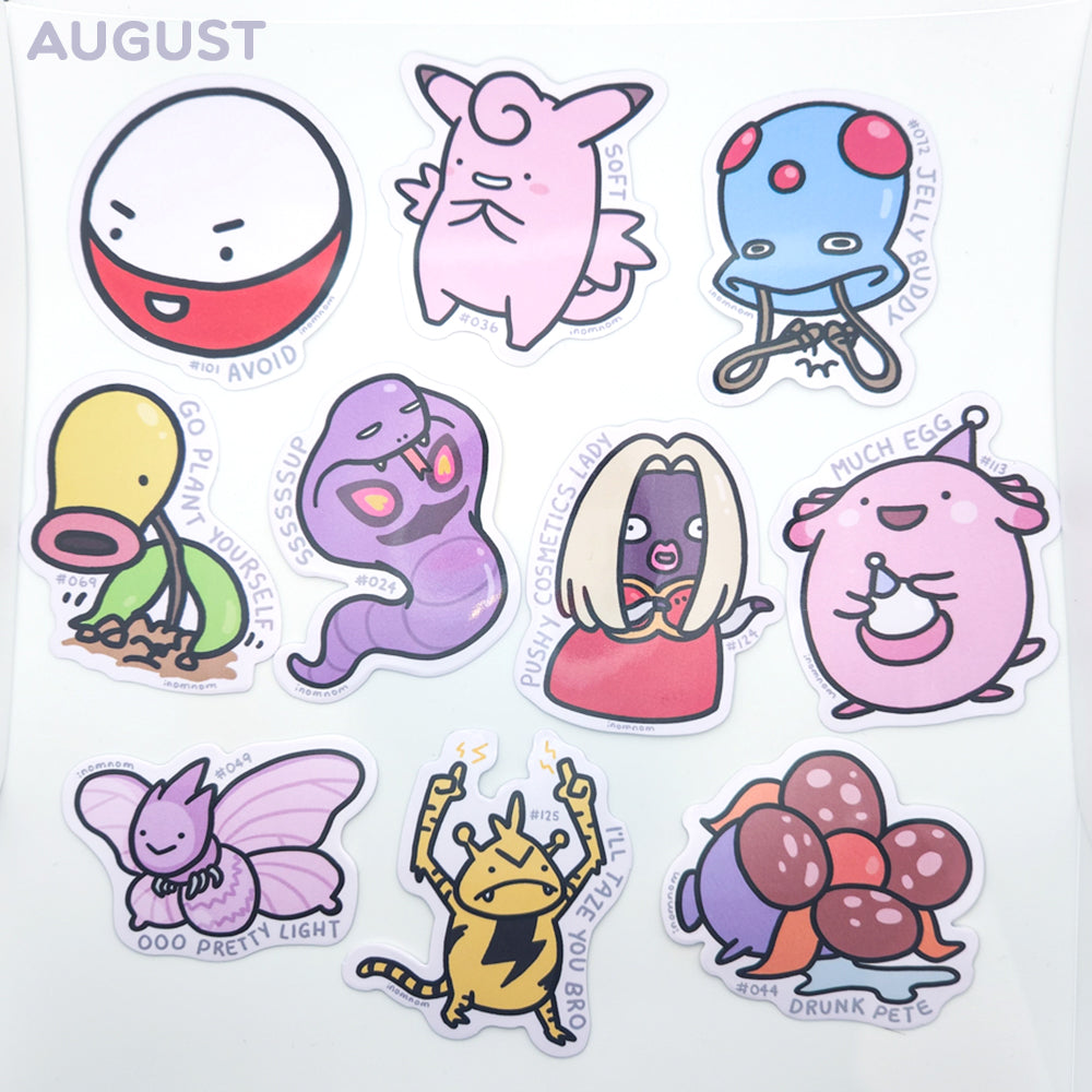 inomnom - August Derpymon Sticker Rewards