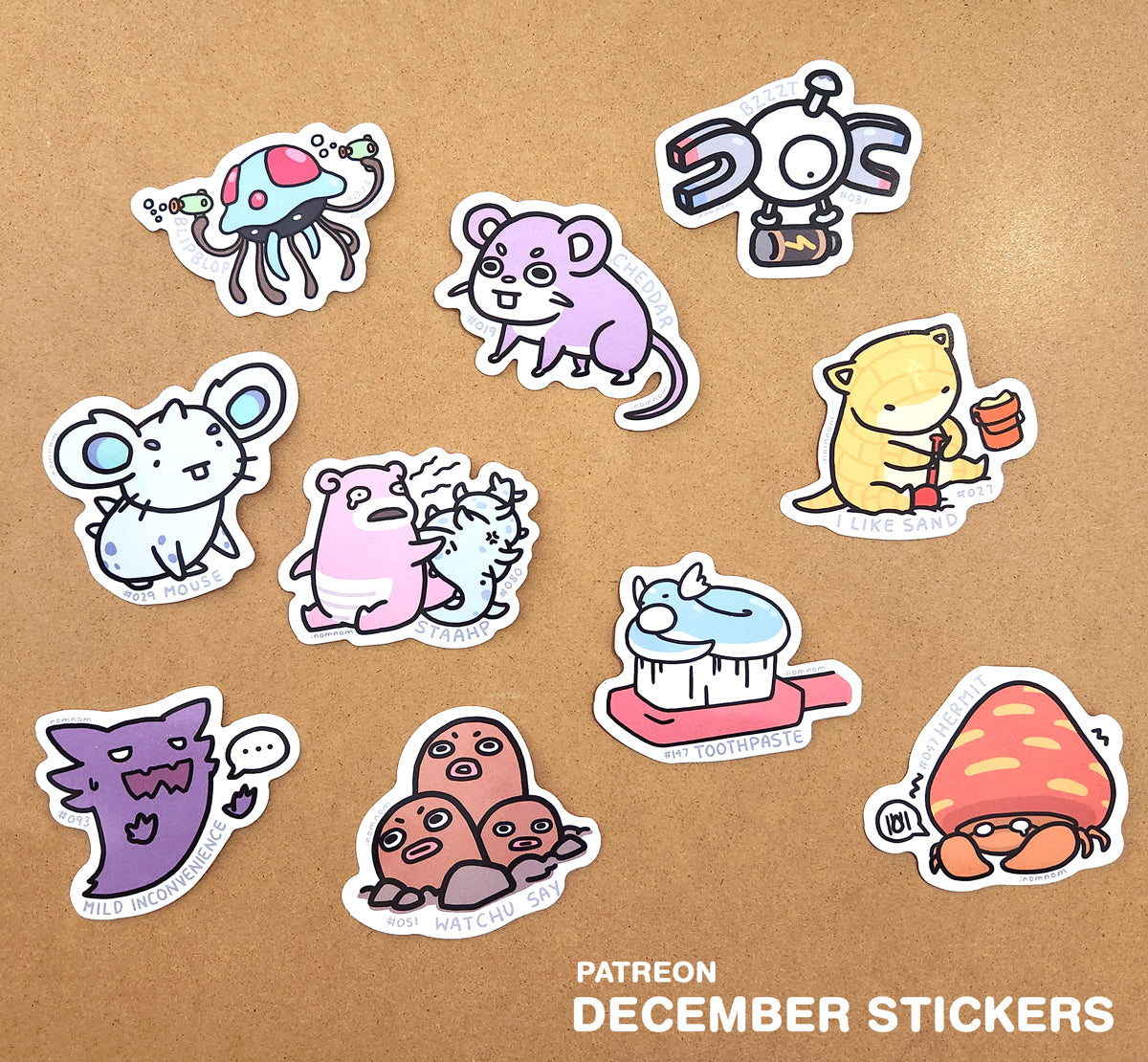 inomnom - December Derpymon Sticker Rewards