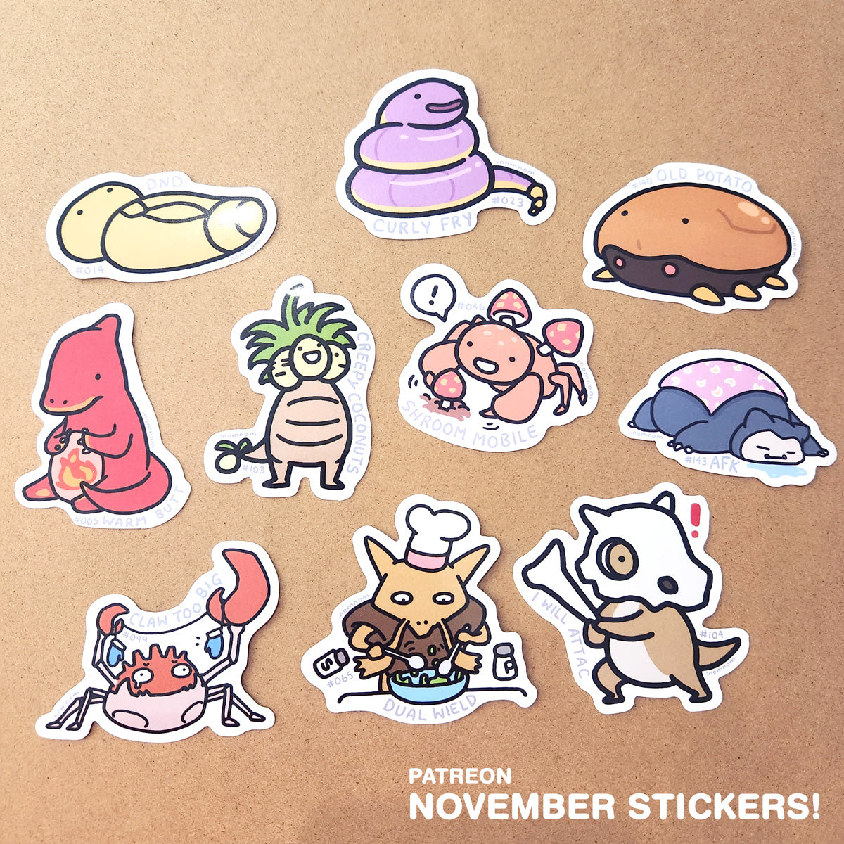 inomnom - November Derpymon Sticker Rewards