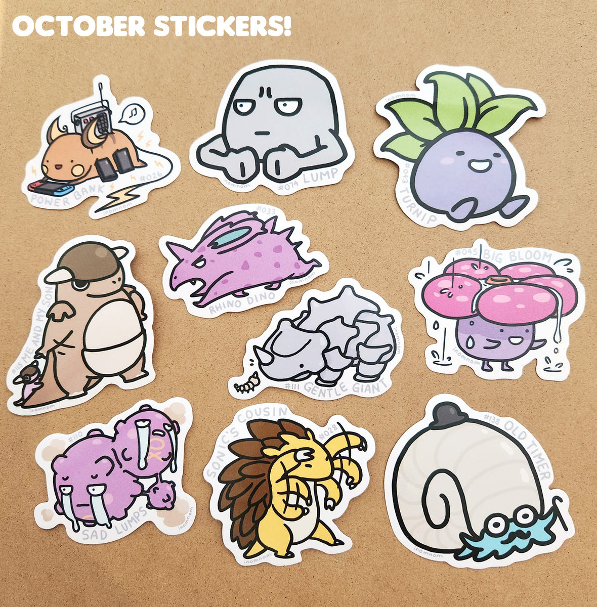 inomnom - October Derpymon Sticker Rewards